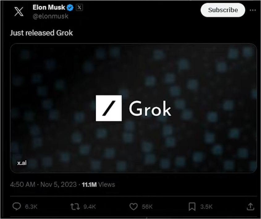 Elon Musk’s New 'GROK AI': A Game-Changer in the World of AI - Ai Bloggs Elon Musk’s New 'GROK AI': A Game-Changer in the World of AI - Ai Bloggs